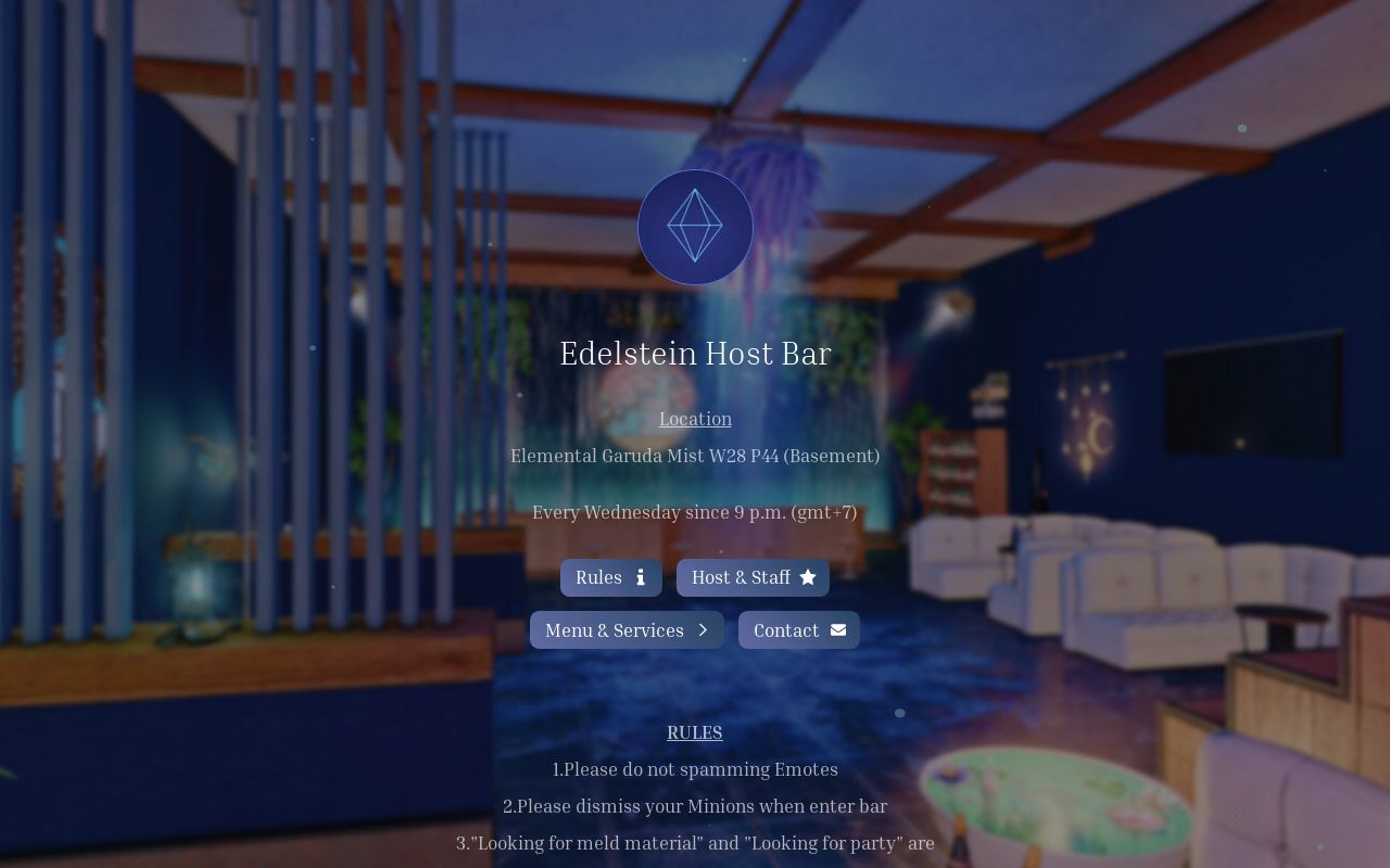 Edelstein Host Bar